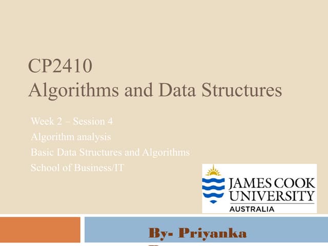 Algorithm Analysis Basics Seven Functions Big Oh Omega Theta Ppt