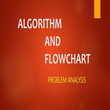 Algorithm and flowchart | PPT