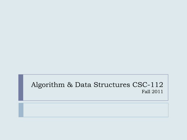 Algorithm And Data Structures Lec1 Ppt 2584
