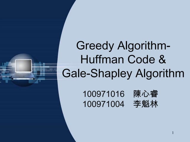 Greedy Algorithm Pptx Computing Technology And Computing