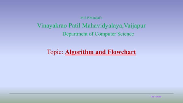 Algorithm & Flowchart.pdf Algorithm & Flowchart.pdf