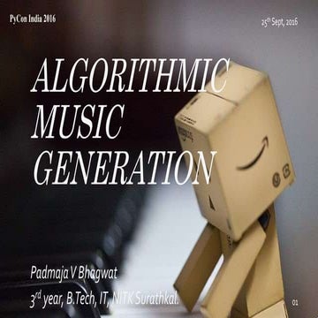 Algorithmic music generation | PPTX