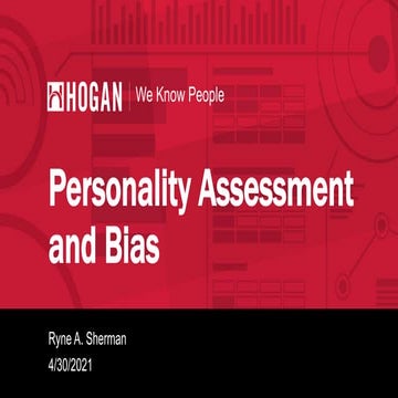 Hogan: Algorithms and bias | PPT