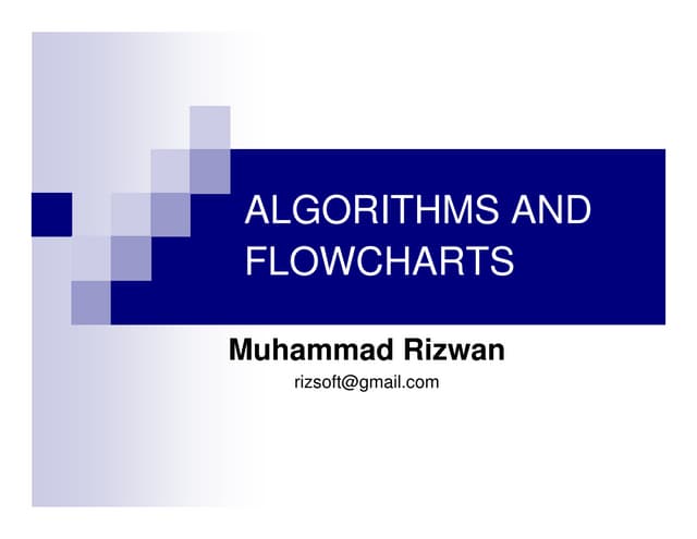Algorithms and flowcharts | PPT Algorithms and flowcharts | PPT