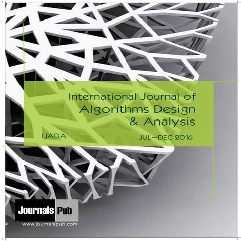 International Journal of Algorithms Design and Analysis (Vol 2 Issue 2 ...