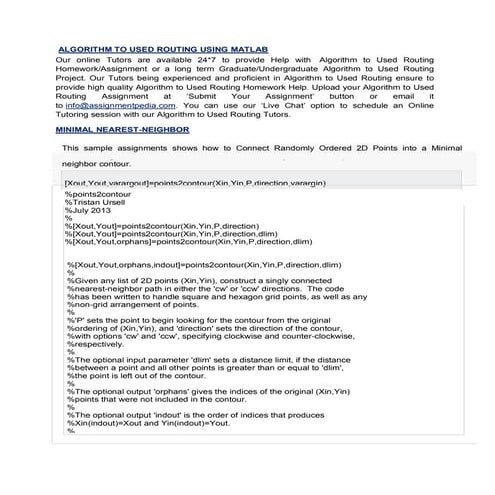 Algorithm To Build A Routing Project Pdf