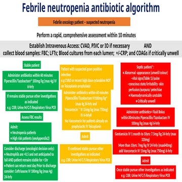 Algorithm FEBRILE Neutropenia in patients with Cancer .pptx