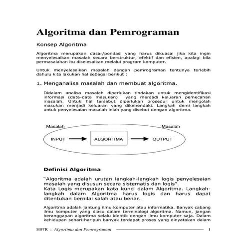 Algoritma dan-pemrograman | PDF