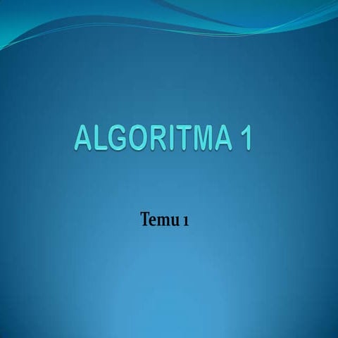 Algoritma1 temu 1 | PPTX