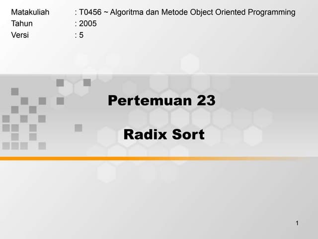 Algoritma Dan Metode Object Oriented Programmingppt