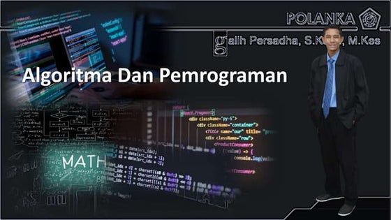 Pengantar logika & algoritma dalam pemrograman dasar.ppt
