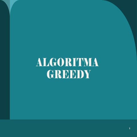 materi uraian pengenalan algoritma greedy | PPT