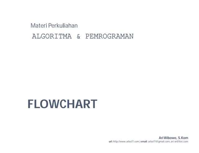 Algoritma & Pemrograman | PPTX