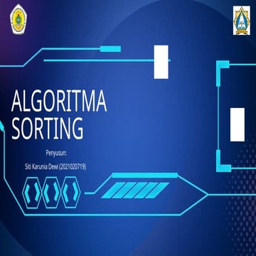Materi Pembelajaran Informatika kelas X Algoritma Sorting.pptx