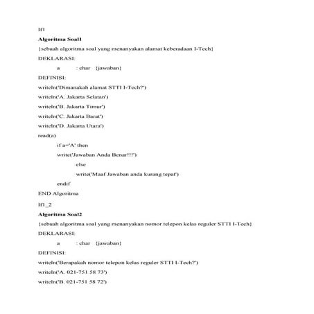 Algoritma with pascal | DOCX