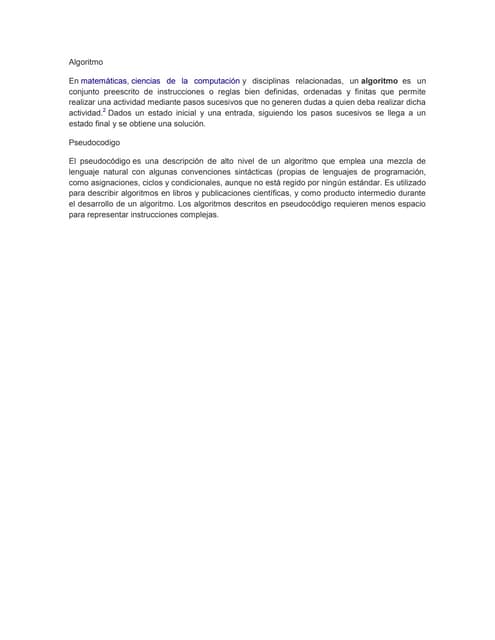 Que es un algoritmo | PPT