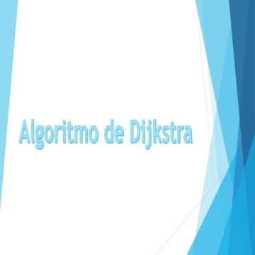 Algoritmo de dijkstra | PPTX