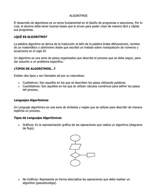 Algoritmica y conceptos basicos de programacion | PPTX