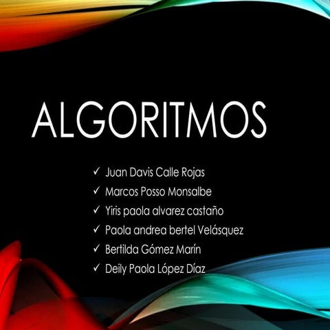 Algoritmos pseudocodigo | PPTX