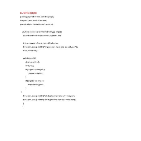 algoritmos condicionales y simples. | PDF