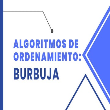 Algoritmos de Ordenamiento Burbuja | PDF