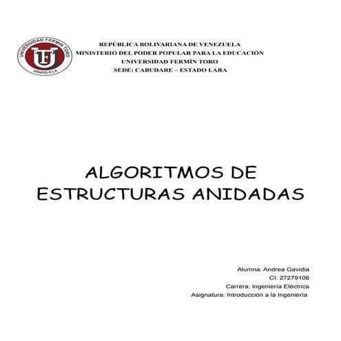 estructuras selectivas anidadas | ODT
