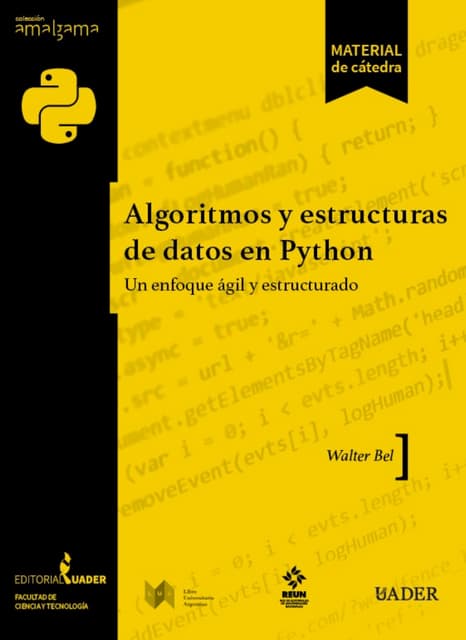 Algoritmos Y Estructuras De Datos En Python Digital Pdf