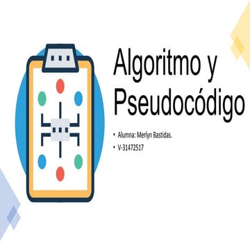 Algoritmo y pseudocódigo | PPTX
