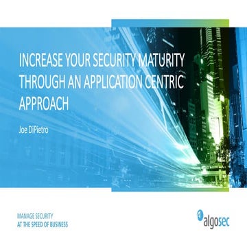 Learn how an app-centric approach will improve security & operational ...