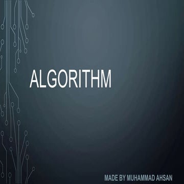 Algroithm | PPT