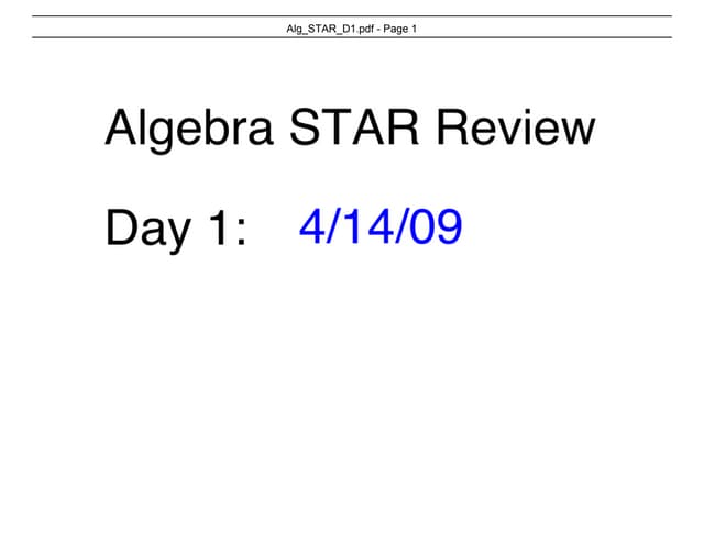 Alg 1.4 Notes Exponents | PDF