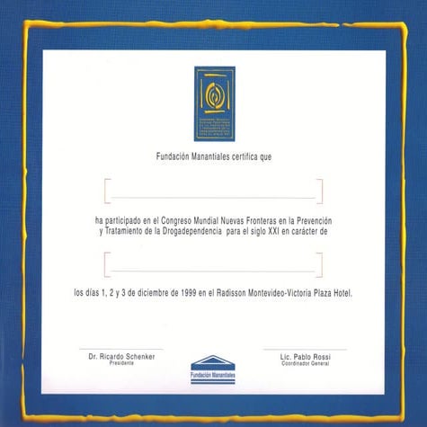 Certificado De Presentacion Al Senor