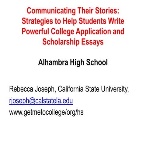 Communicating Their Stories: Strategies to Help Students Write Powerful ...