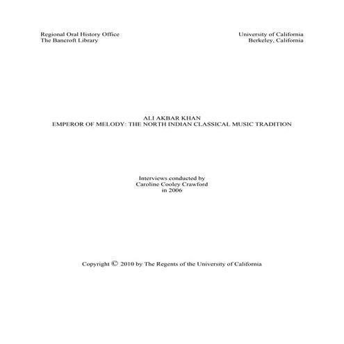 Ali Akbar Khan Interview | PDF | Music | Entertainment