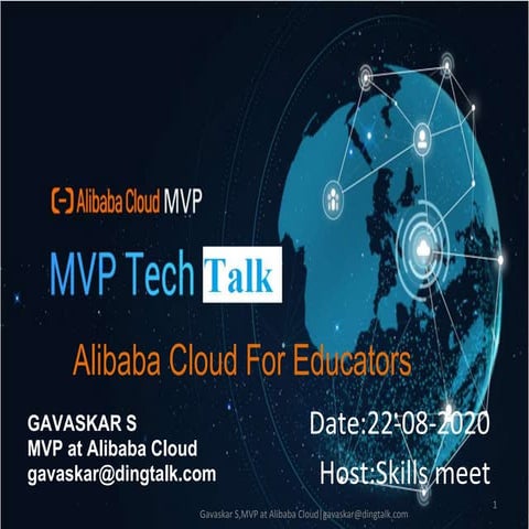 Alibaba cloud for Educators | PPTX