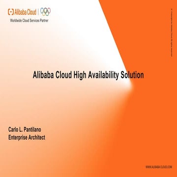 Alibaba Cloud High Availability Solution | PDF