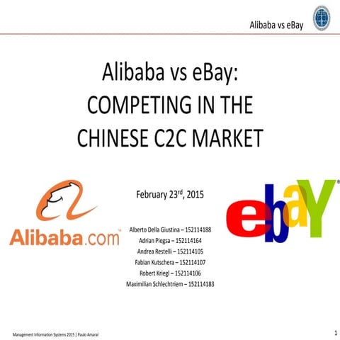 Alibaba presentation | PPTX