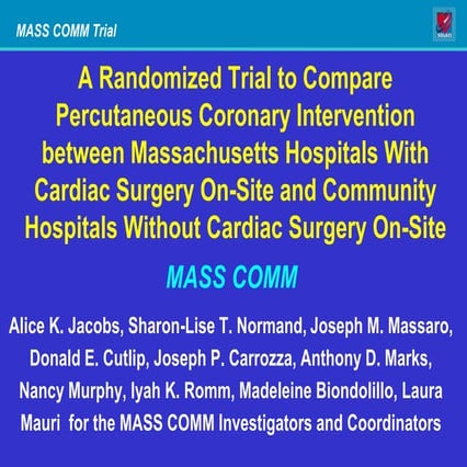 Angioplastias electivas: se pueden realizar en Hospitales con o sin ...