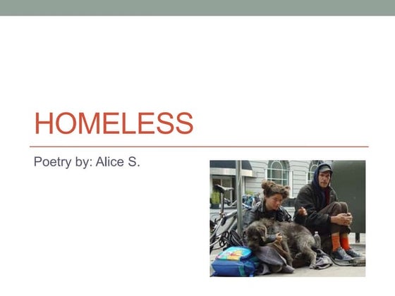 Homeless poetry | PPT