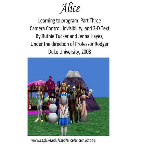 Alice Start Part Three | PPT