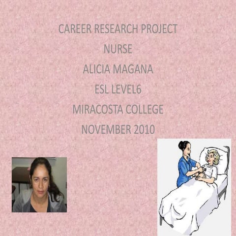 Alicia career research project | PPTX