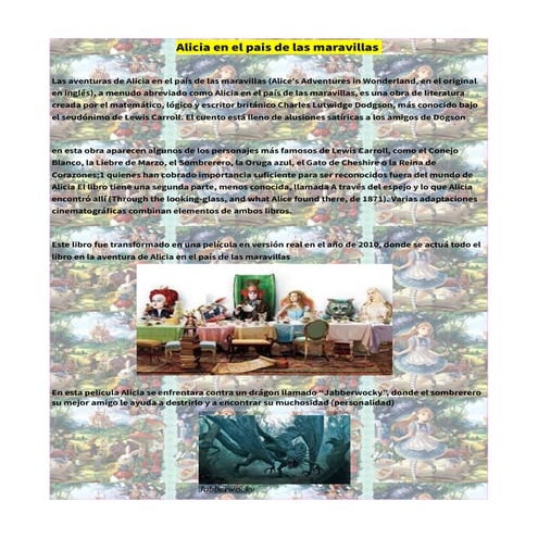 Alicia en el pais de las maravillas | PDF