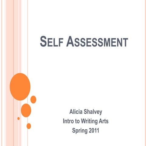 Self assessment | PPTX