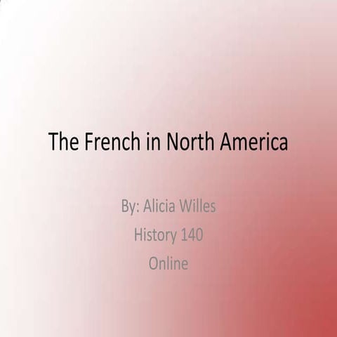 French in north america | PPTX