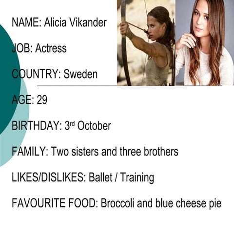 Alicia Vikander | PPT