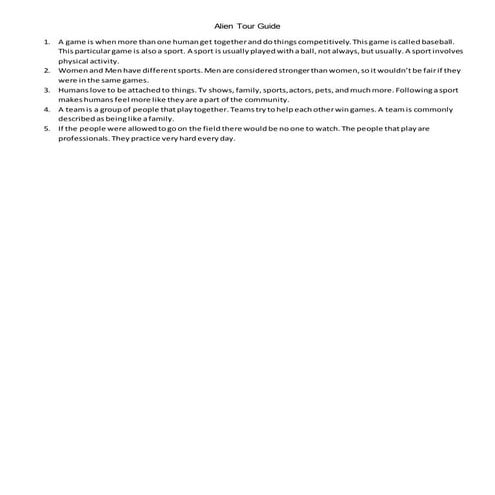 Tour guide for an alien | DOCX