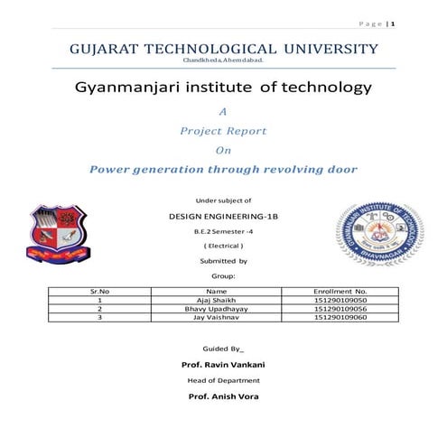 Design_report_on power generation through revolving door.docx. | DOCX
