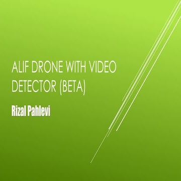 Alif drone with video detector (beta) | PDF