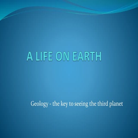 A lifeon earth | PPT