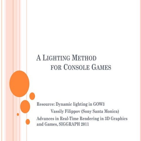 Dynamic lighting in GOW3 | PPT